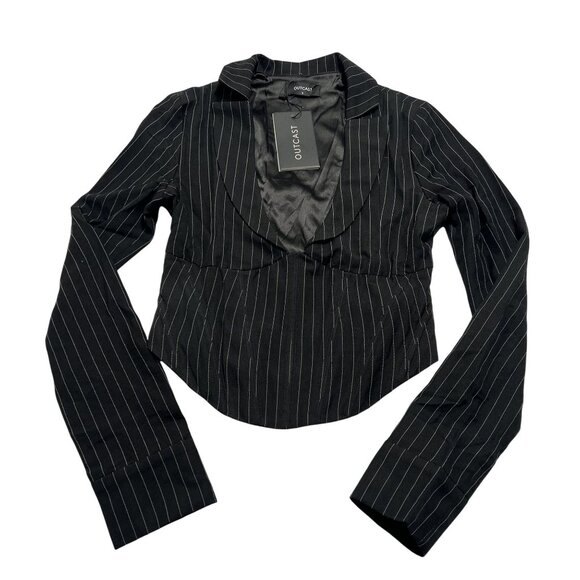 Outcast | Tops | Outcast Kessia Top In Black Pinstripe | Poshmark
